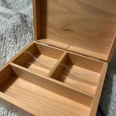 Recipe Box for 3x5 Cards, Divider Made of Cherry, Purpleheart, and Oak ...