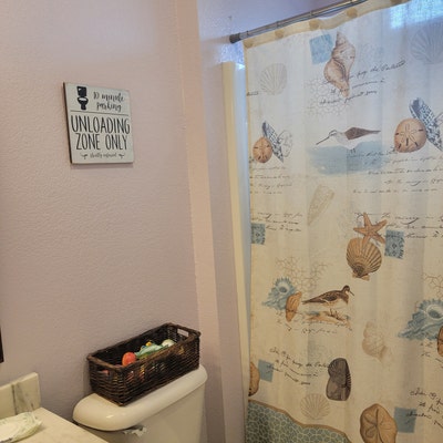 Restroom Time Limit Wood Sign, Funny Bathroom Decoration, Unloading ...