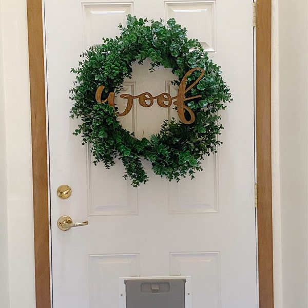 Woof Word Cut Out, Laser Cut, Wood Words, Wood Cut Word, Wall Wood ...