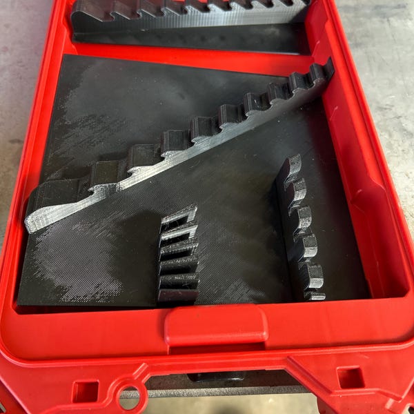M18 Packout Organizer Case for Milwaukee Packout Hex Bits and Battery ...