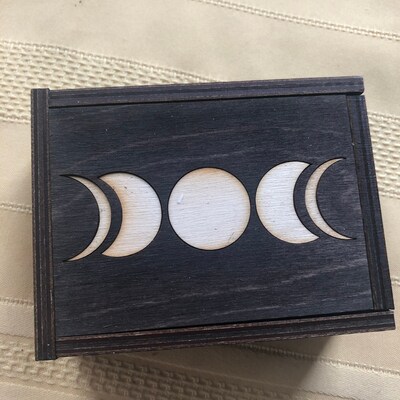 Moon Phases Crescent Moon Jewelry Box Moon Phases Celestial - Etsy