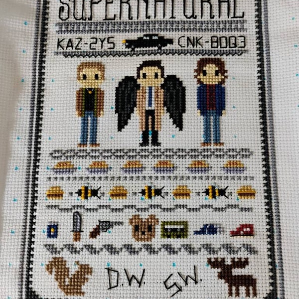 Supernatural Quotes Cross Stitch Pattern - Etsy