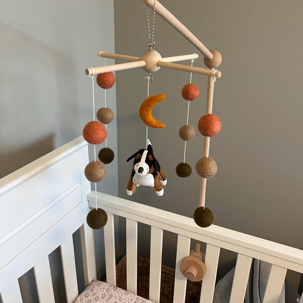 Wooden Mobile Hanger, Wooden Mobile Frame, DIY Kit Baby Mobile Hanger ...