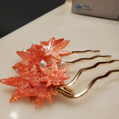 Flower Hairpin, Leaf Ring Hairpin, Vintage Hairpin,hanfu Hair ...