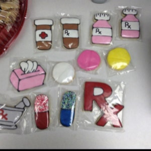 12 Cute Pharmacy Hand Decorated Cookies | Etsy