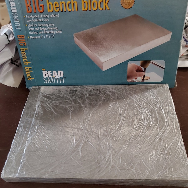 Extra Large Steel Bench Block - Size is 6 X 4 X .5 Inch - Constructed ...