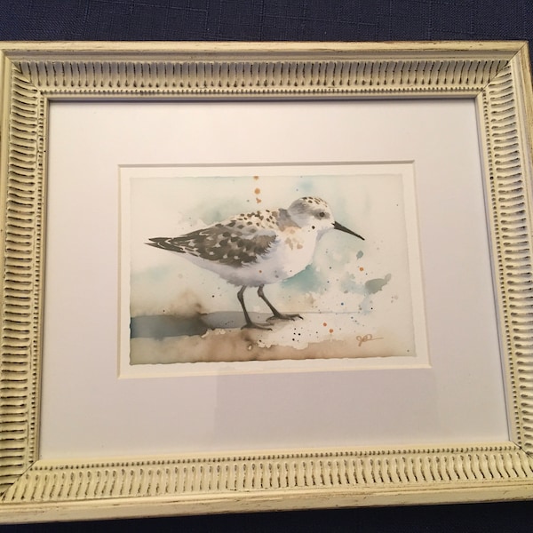 Sandpiper Art Watercolor Print Western Sandpiper Painting Giclee Bird ...