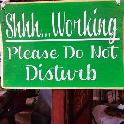 8x6 on Lunch Break Please Do Not Disturb Custom Wood Sign Office ...
