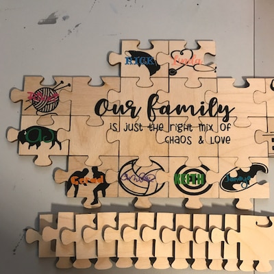 Interlocking Puzzle Pieces, Laser Cut Wood, A006 - Etsy