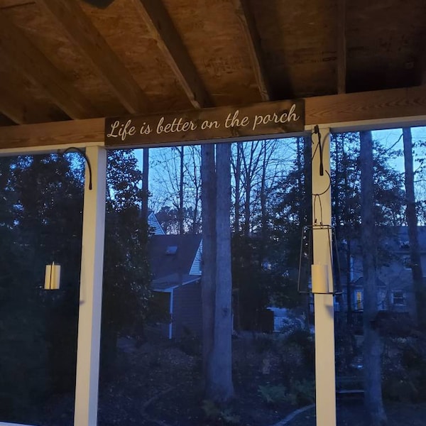 Life is Better on the Porch, Wood Sign - Etsy