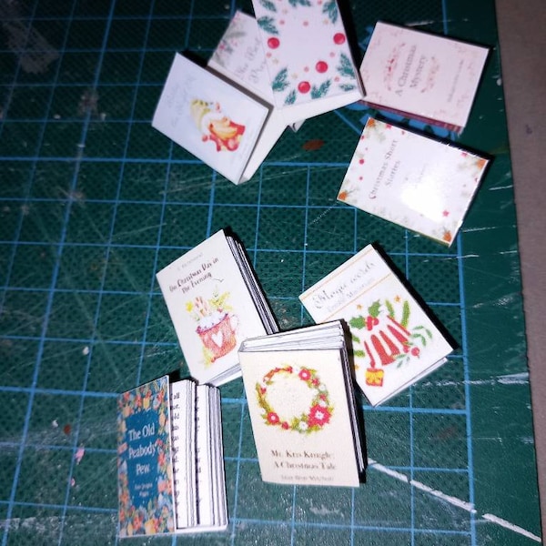 18 Printable Miniature Christmas Books With Pages | Text From Christmas ...