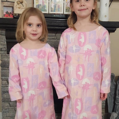 Girls Nightgown Sewing Pattern, Long Nightgown Sewing Pattern, Baby ...