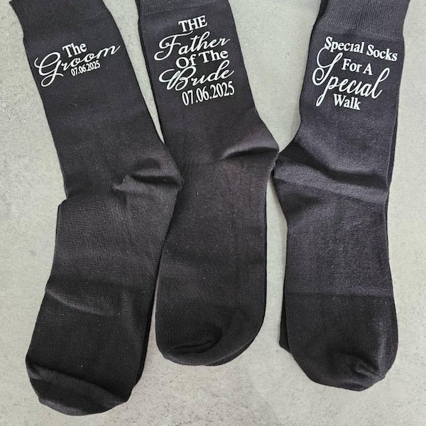Personalised Wedding Socks, the Perfect Gift for the Groom, Groomsman ...