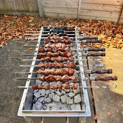 Large Heavy-duty STAINLESS Steel BBQ Grill / MANGAL 11 Ga 3mm - Etsy