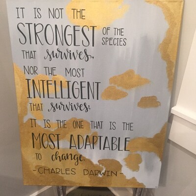 Custom 11x14 Canvas Quote Art Hand-painted Calligraphy - Etsy