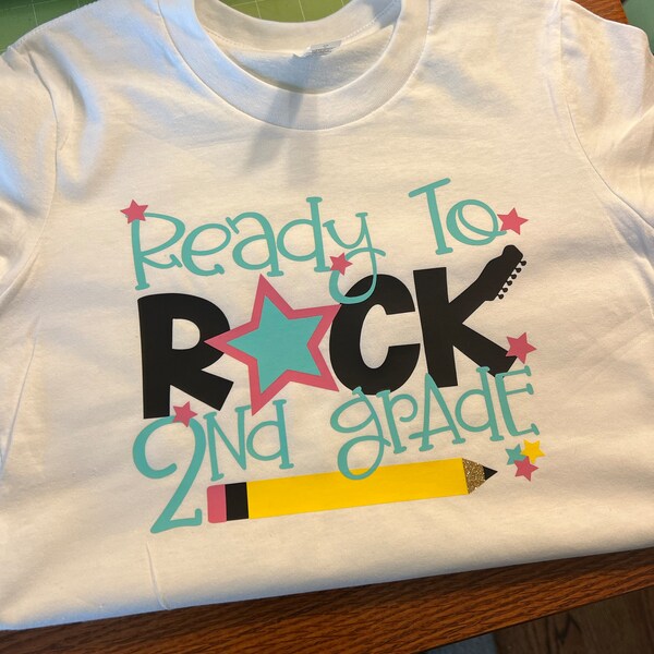 School SVG, Ready to Rock 2nd Grade, School Svg, Second Grade SVG ...