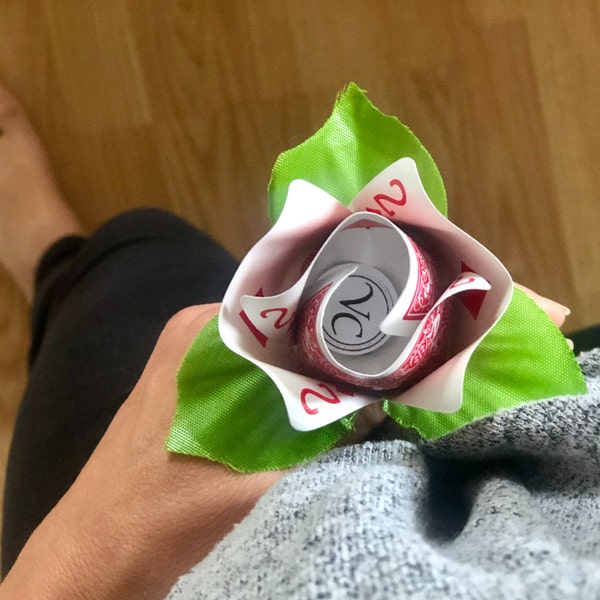 Playing Card Rose Red, Playing Card Flower, Paper Flower, Magician ...