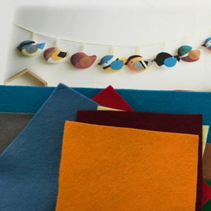 Make Your Own Felt British Birds Garland Kit. Craft Kit With Materials ...