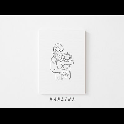 Printable Wall Art Set of 3 Line Art Wall Art Botanical - Etsy