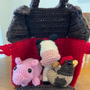 Crochet Mini Animals Pattern Crochet Farm Animals, Crochet Pig Pattern ...