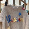 Personalized Hand Embroidered Halloween Kid Sweater, Kid Halloween ...