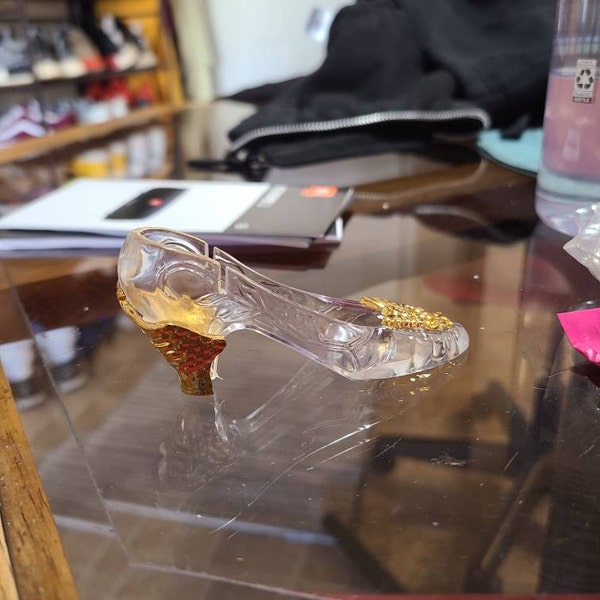 Pkg 24 Clear & Silver Plastic Cinderella Slipper Shoe Princess Theme ...