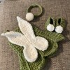 English PDF Crochet Pattern Tinkerbell Fairy Dress Set Chunky Yarn 3 ...