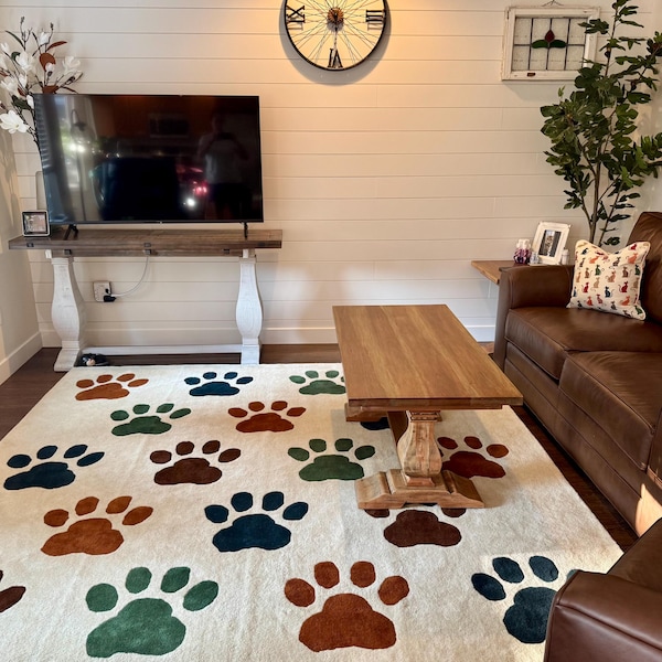 Modern Round Shape Irregular Hand Tufted Rugs for Living Room, Bedroom ...
