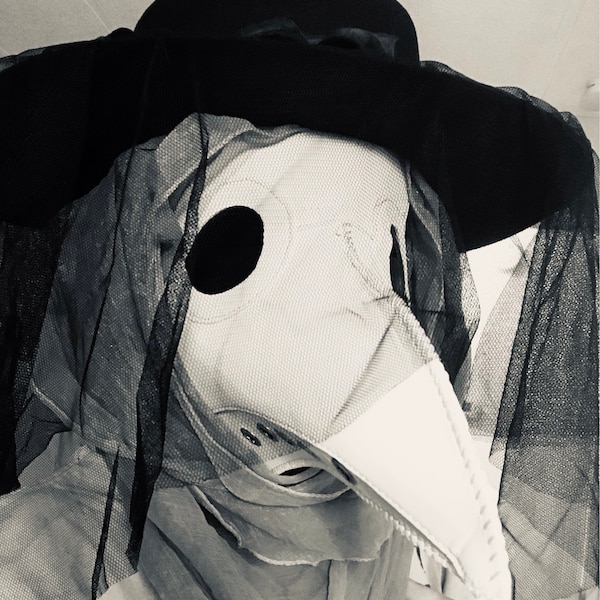 Masquerade Masks Couple's Plague Doctor Masks Bird Mask PU Leather ...