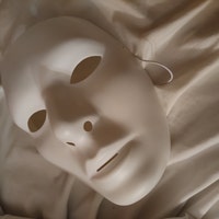 Cesar/caesar 1983 Blank Male Mask RECASTS Kabuki Mask Joey Mask ...