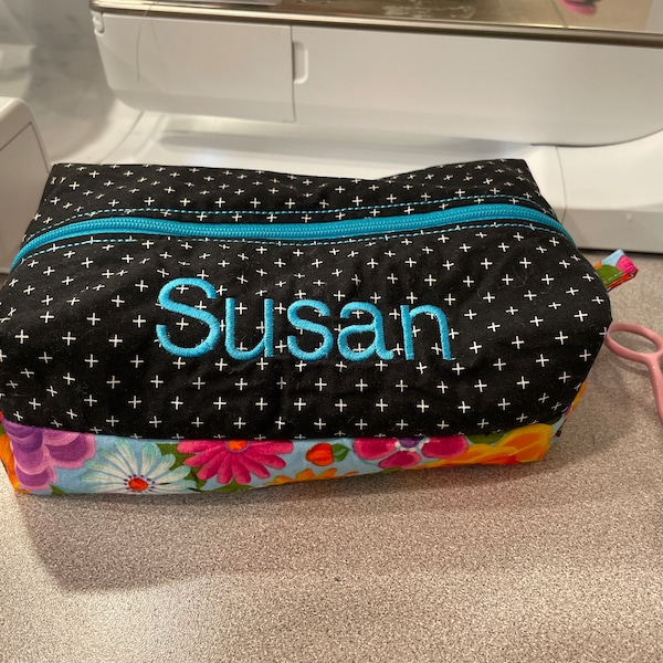 Machine Embroidery Design -ITH LARGE Boxed Zipper Purse (8x11) Machine ...