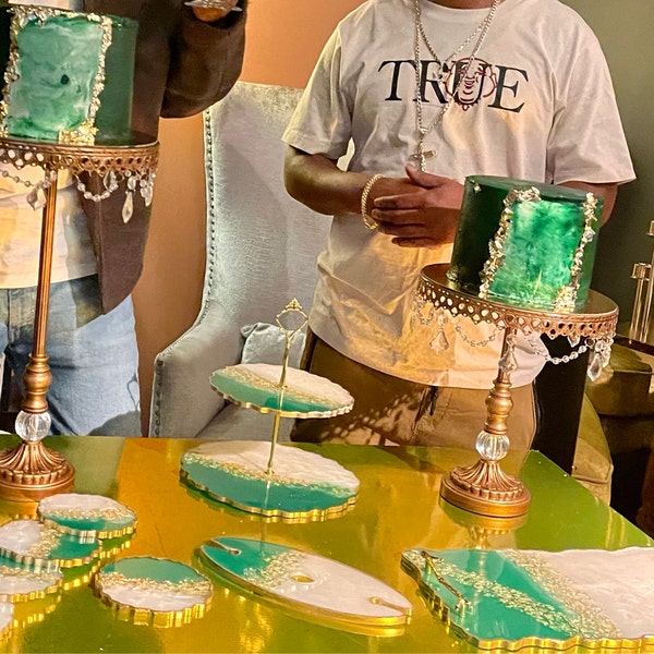 Resin Tray / Green Resin Tray / Emerald Green Resin Tray / Decorative ...