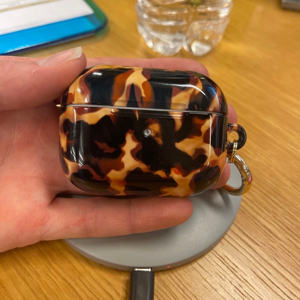 Tortoise Print AirPod Case Classic Tort Airpods Pro Hard Cover Air Pod ...