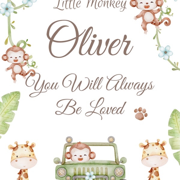 Safari Watercolor Clipart, Safari Baby Shower, Jungle Watercolor Clip ...