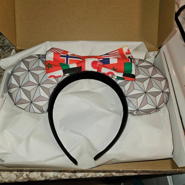 Epcot Inspired Ears, Mickey Inspired Ears, Disney World Inspired, World ...