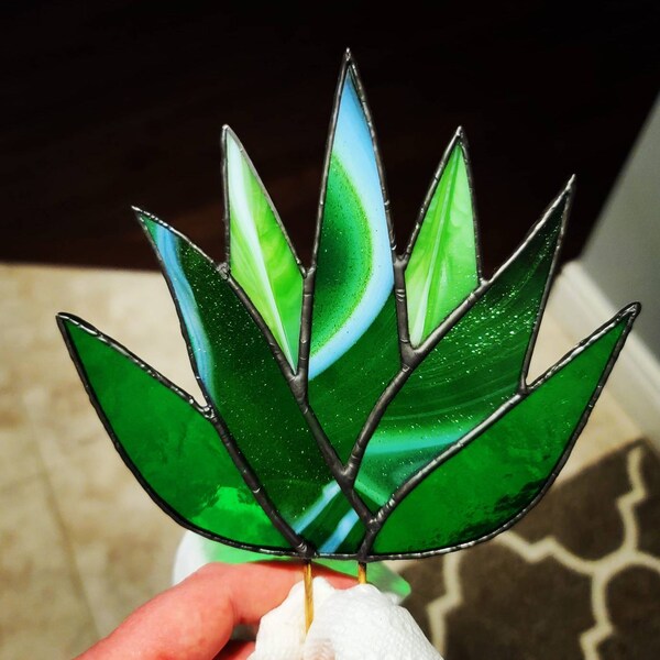 Stained Glass Agave Pattern: Beginner Succulent Plant PDF & PNG - Etsy