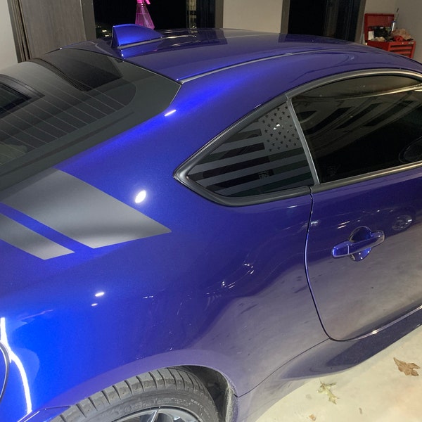 Fits 2022 2023 Toyota GR86 Precut Rear Quarter Window American Flag ...