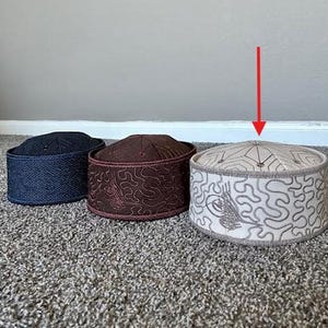 Kufi Hat, Smooth Textured Velvet Lined Turkish-style Muslim Takke ...