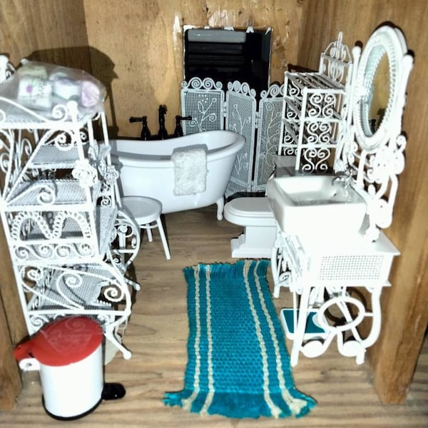 1:12 Scale Dollhouse Miniature Bath Tub, Modern Miniatures - Etsy