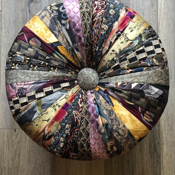 Custom Tuffet Stool Made With YOUR TIES! - Etsy