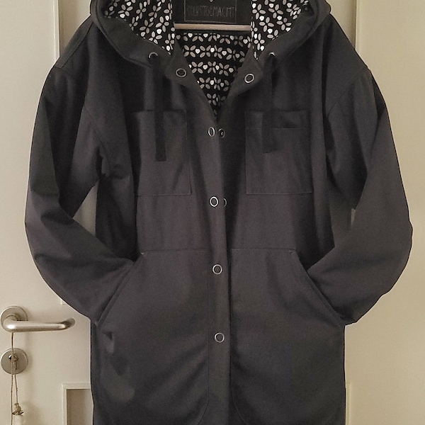 BOXY PARKA Digital Indie Sewing Pattern -pdf Download With Illustrated ...