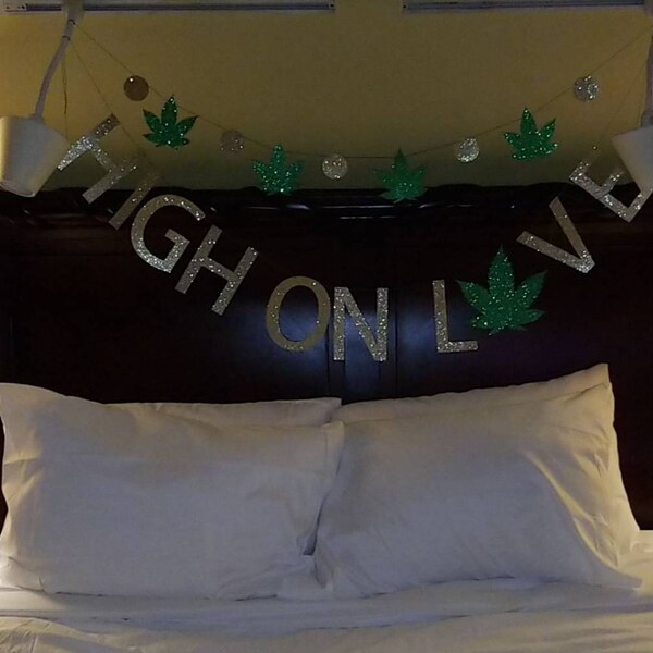 High on Love Marijuana Banner, 420 Bachelorette Party, High on Love ...