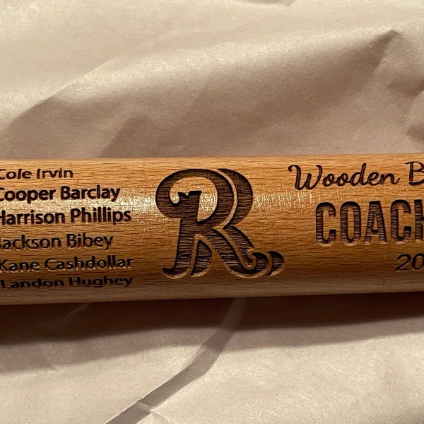 Engraved Miniature Baseball Coach Bat: Personalized Keepsake Gift - Etsy