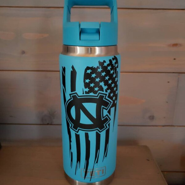 UNC Tarheels Flag 7" Sticker Decal - Etsy
