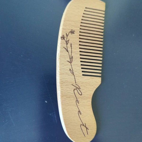 Custom Wood Comb Grooming Set | Personalized Girls Brush and Comb Set ...