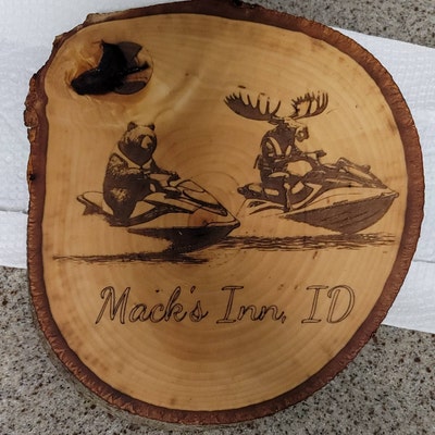 Lake Scene SVG DXF, Round Lakeview Scenic Lake Mountain Forest Outdoor ...