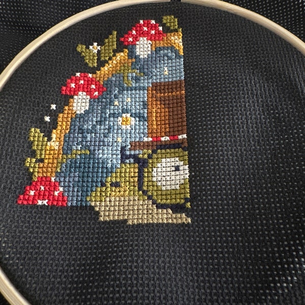 Detective Frog Cross Stitch Pattern: Whimsical Toad Embroidery (PDF ...