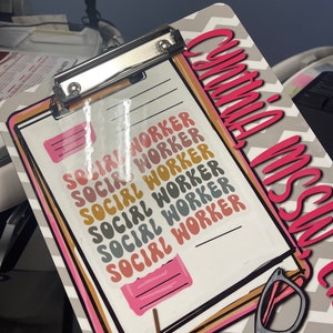 School Bus Driver Clipboard With Personalization Front and Back Gift ...