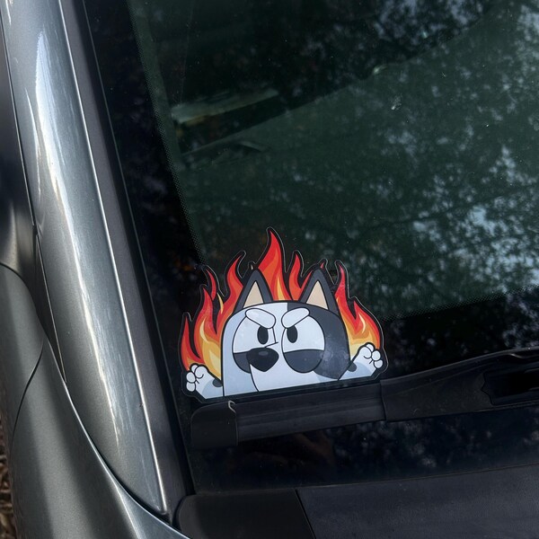 Blue Muffin No Sleep Push Car Sticker Blue Car Decal Funny Car Decal ...