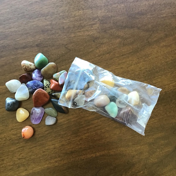 Mixed Gemstone Tumbled Stones - Multiple Sizes Available - Mixed ...